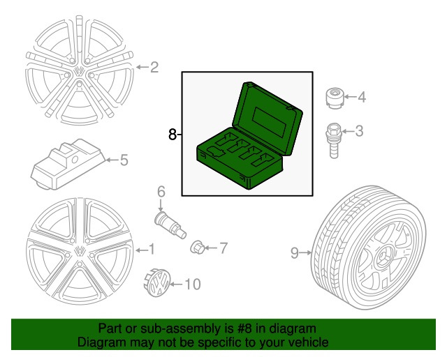 7P6698137 Болт колесный VAG | Запчасти на DRIVE2