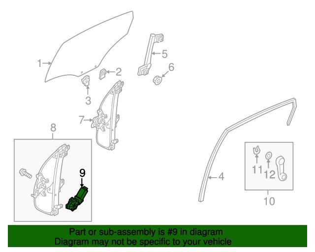824600U000 ЭЛ.ДВИГАТЕЛЬ СТЕКЛОПОДЪЕМНИКА СТЕКЛА ДВЕРИ, 60ВТ KIA HYUNDAI ...