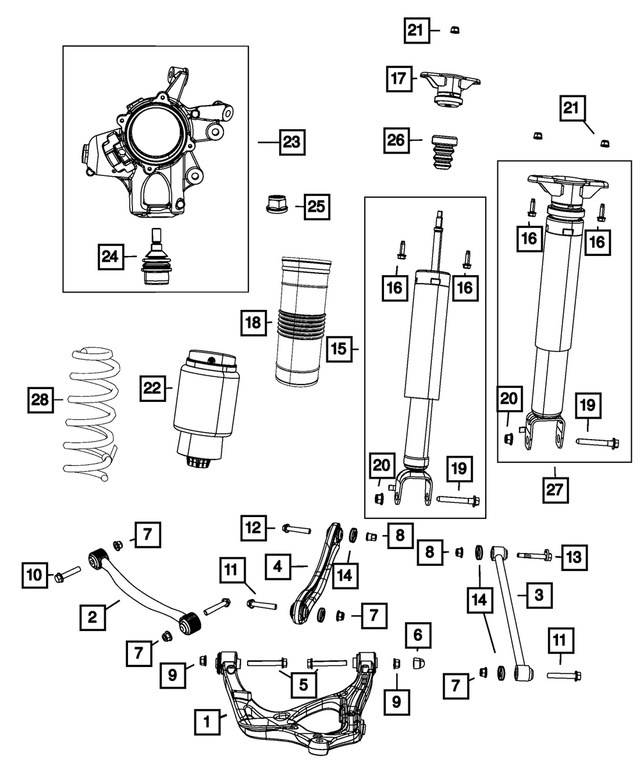 68069680AD Амортизатор Chrysler | Запчасти на DRIVE2