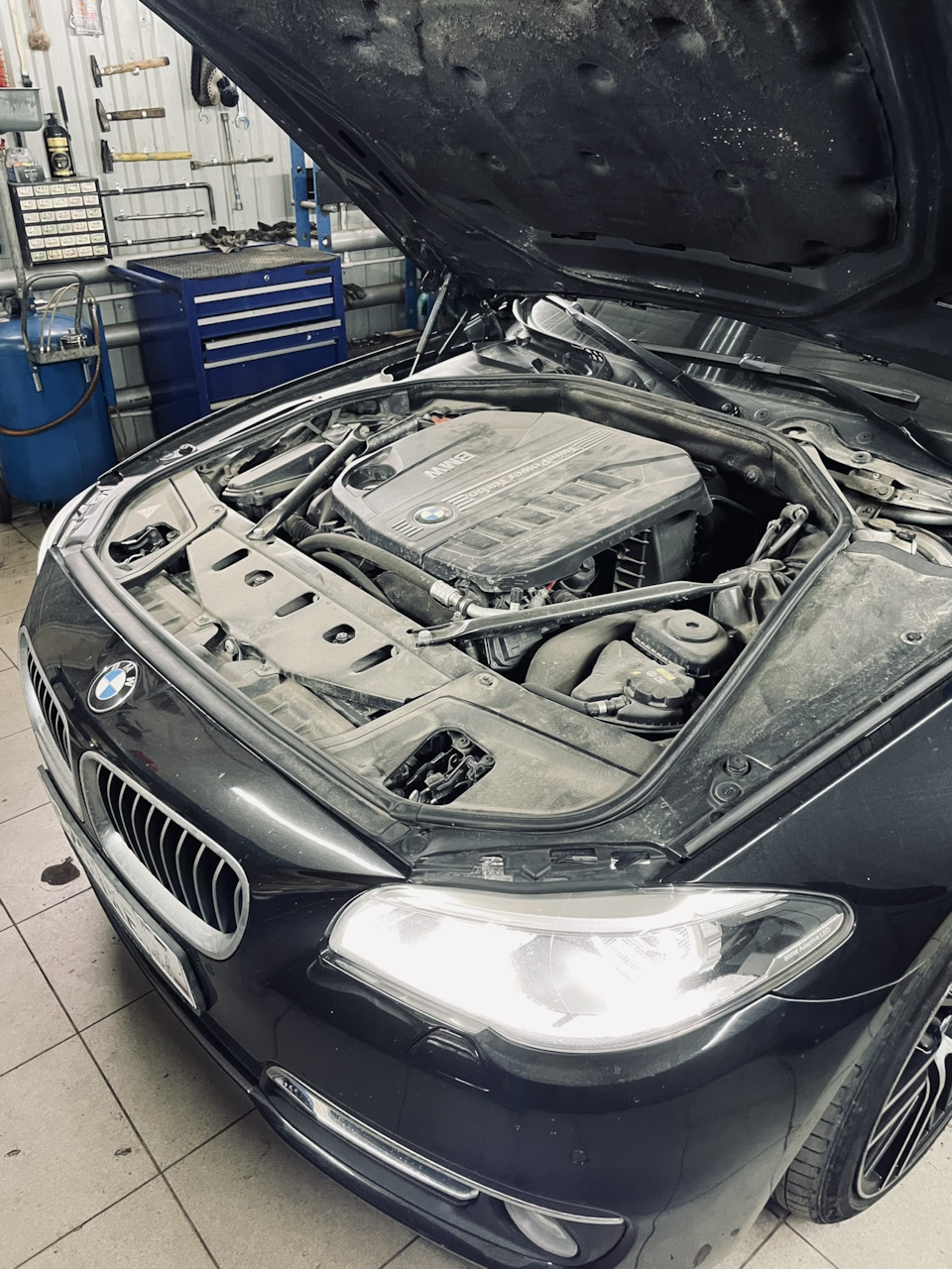 Плановое ТО. Пробег — 150420. — BMW 5 series (F10), 3 л., 2015 года ...