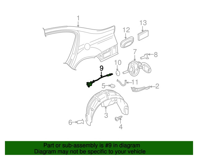 3C0810773 Активатор замка крышки бензобака VAG | Запчасти на DRIVE2