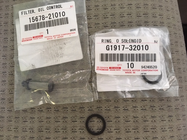 Чистка и замена фильтра-сеточки клапана VVT-i — Toyota Corolla (120), 1 ...