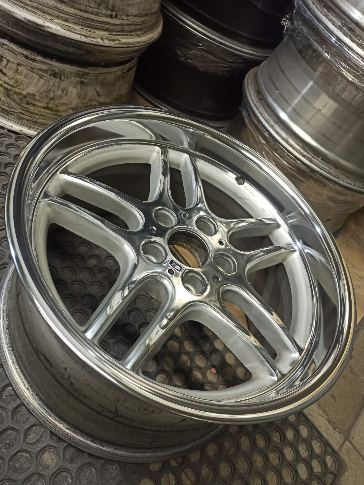 fully polished wheels 37 style( полная порировка 37 стиля) — BMW 5 ...