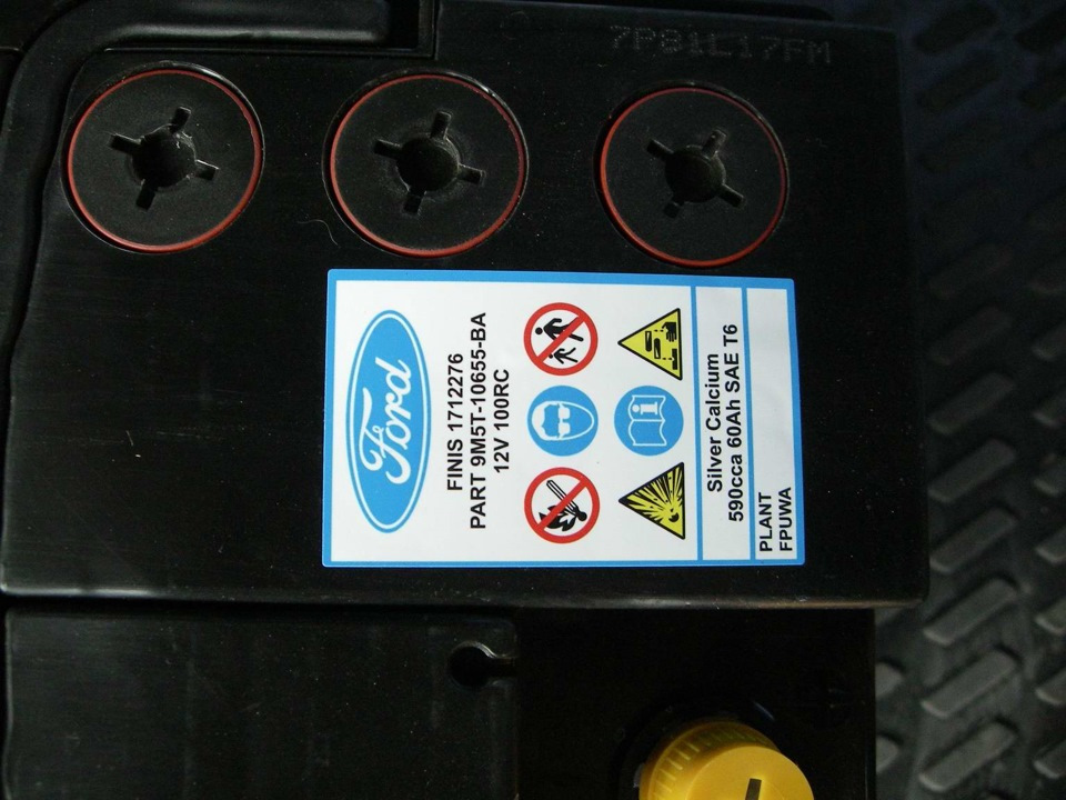 1712276 АККУМУЛЯТОР 60AH Ford | Запчасти на DRIVE2
