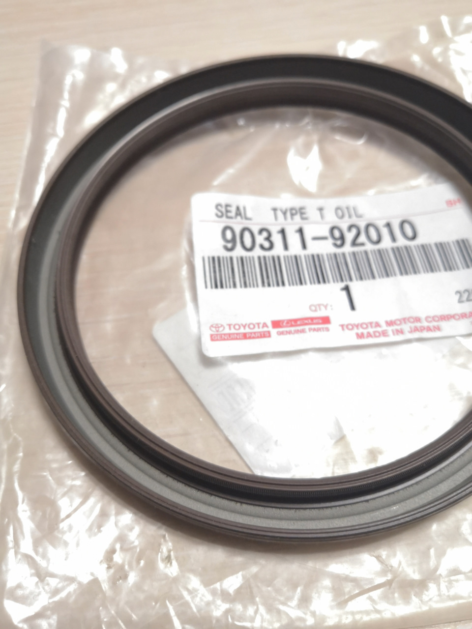 9031192010 Уплотняющее кольцо, коленчатый вал TOYOTA LEXUS | Запчасти ...