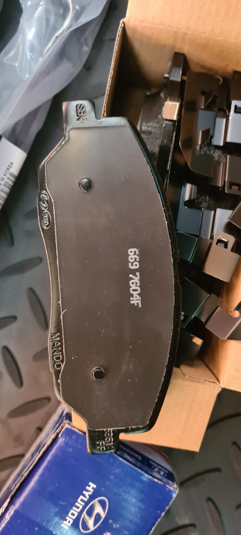 581012WA90 Колодки тормозные передние KIA HYUNDAI | Запчасти на DRIVE2
