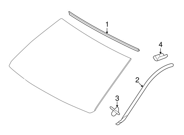 7553160080 Молдинг лобового стекла для Land Cruiser 200 TOYOTA LEXUS ...