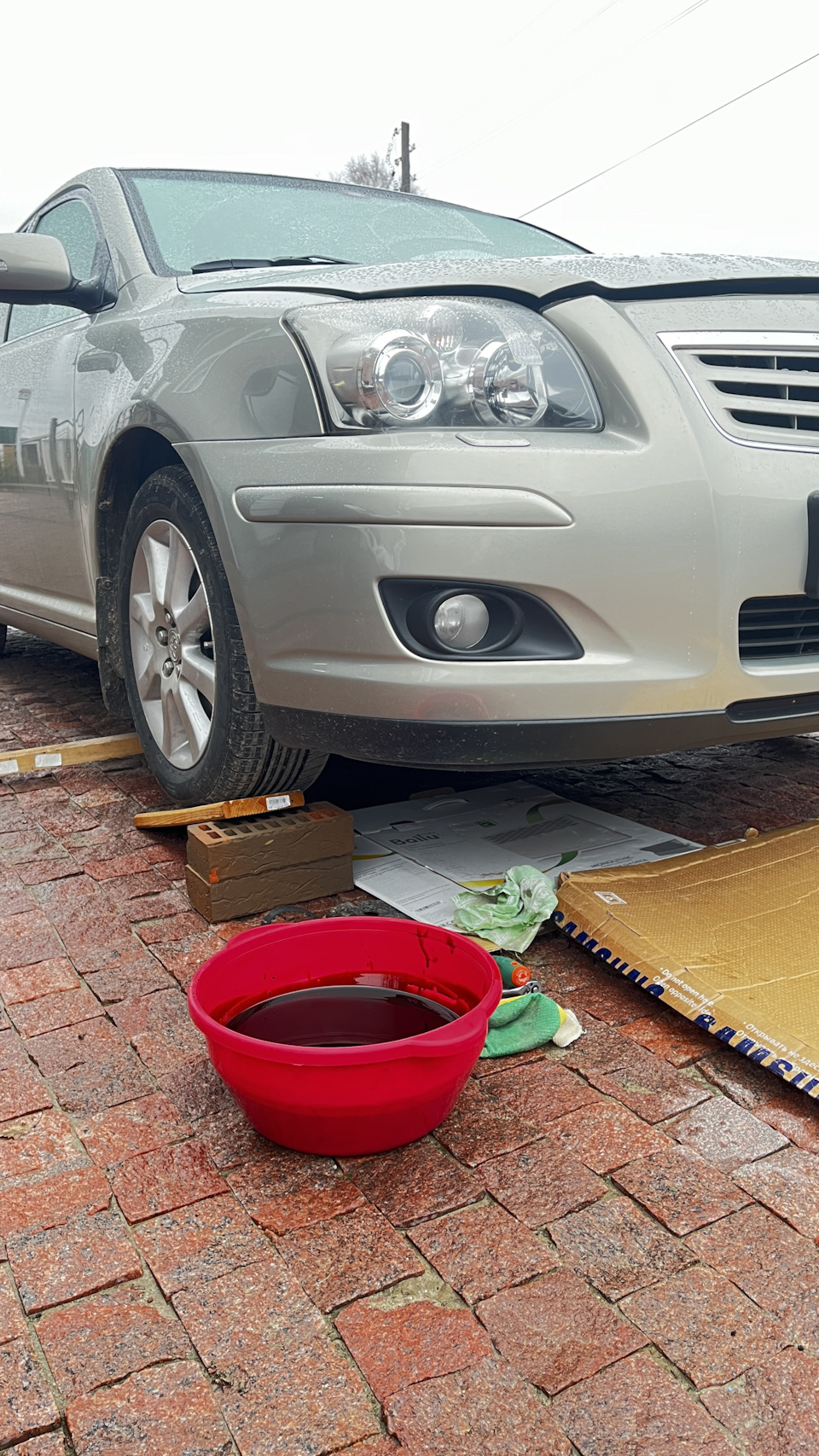 Подготовка к зимнему сезону — Toyota Avensis II, 2 л, 2008 года ...