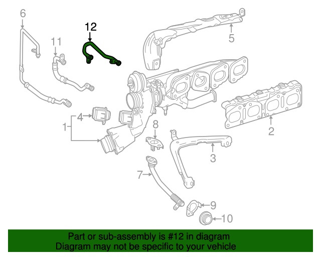 A2742030602 Трубка водяная Mercedes | Запчасти на DRIVE2