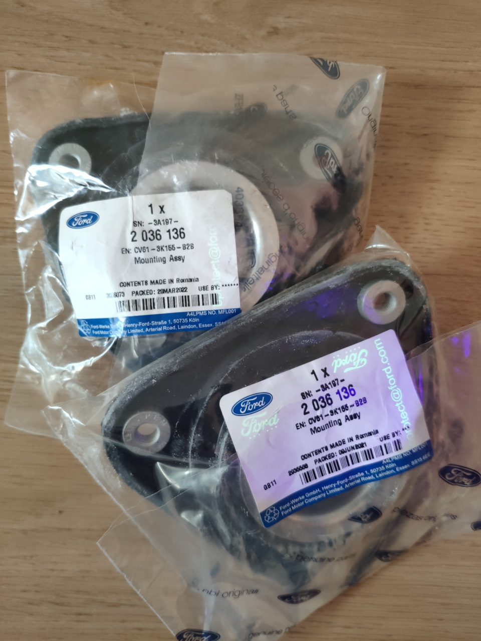 2036136 Комплект опоры амортизатора Ford | Запчасти на DRIVE2