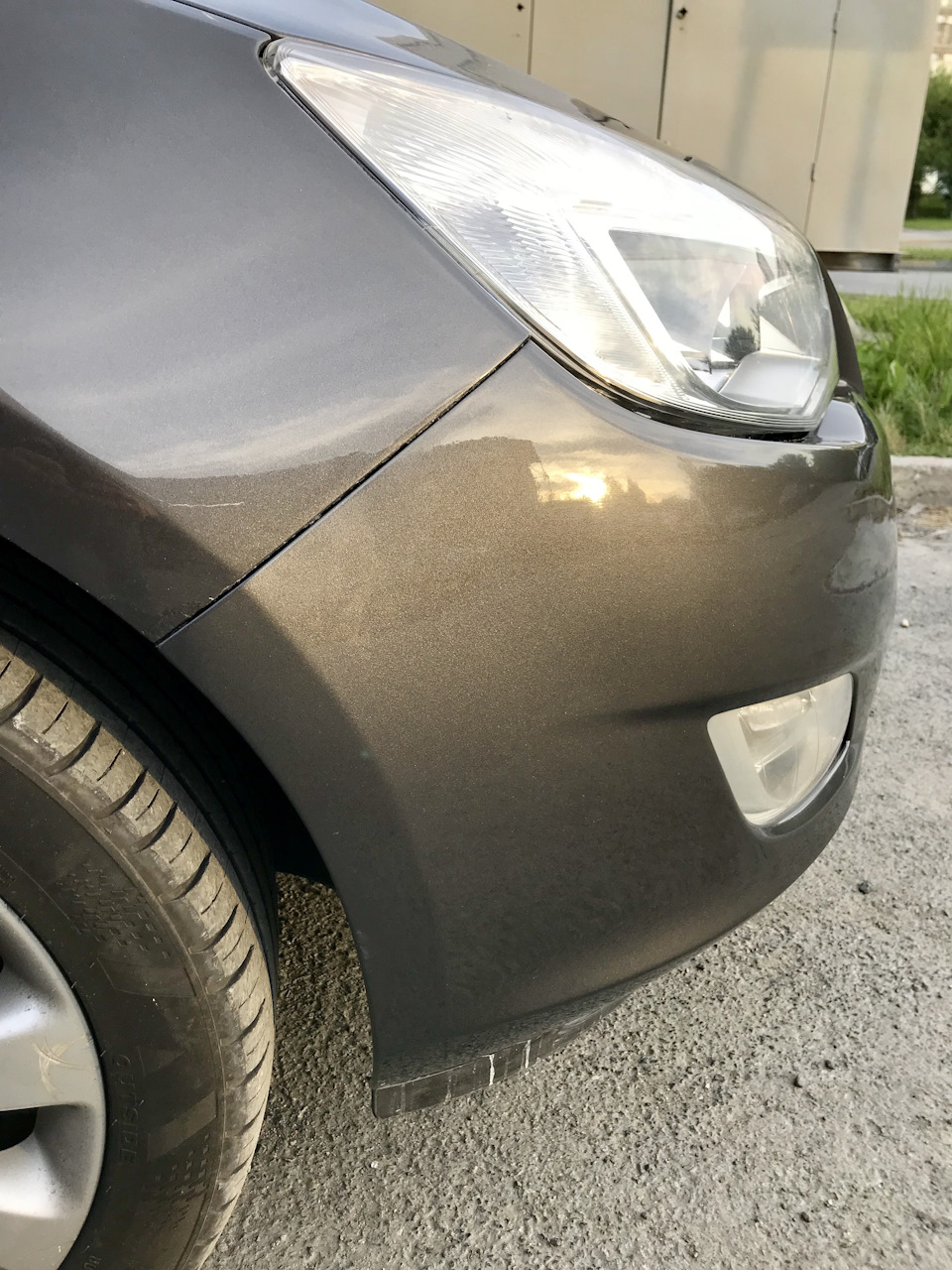 Новый передний бампер Polcar 551107. 122 624 км — Opel Astra J, 1,4 л ...