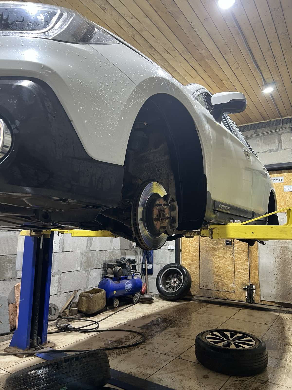 Замена передних тормозных дисков, колодок, задних колодок — Subaru ...