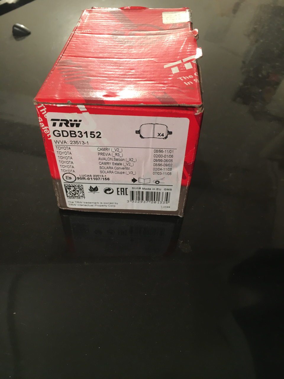 GDB3152 Комплект тормозных колодок, дисковый тормоз TRW | Запчасти на ...