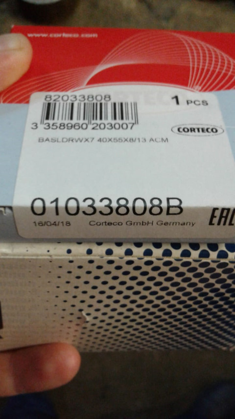 01033808B Уплотняющее кольцо, дифференциал CORTECO | Запчасти на DRIVE2