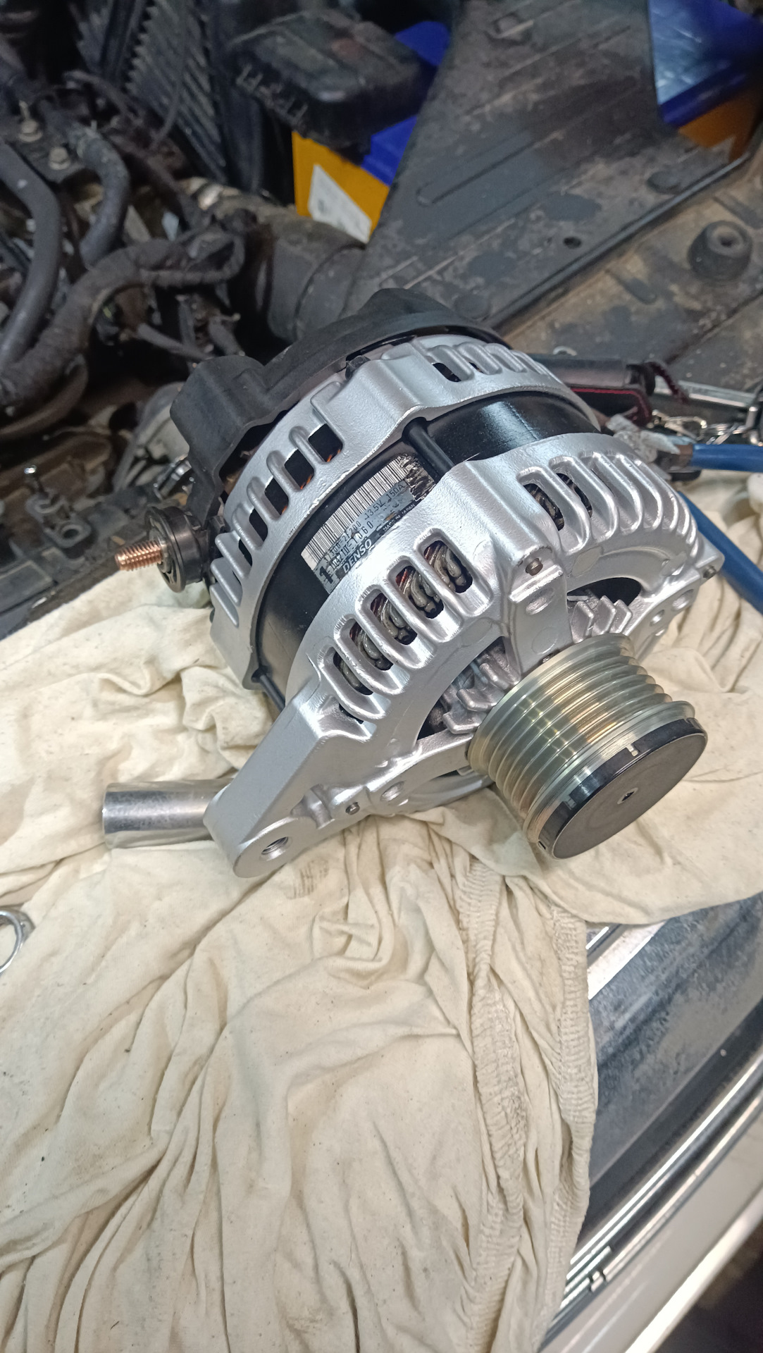 Замена шкива и не только — KIA Sorento (2G), 2,2 л, 2010 года ...