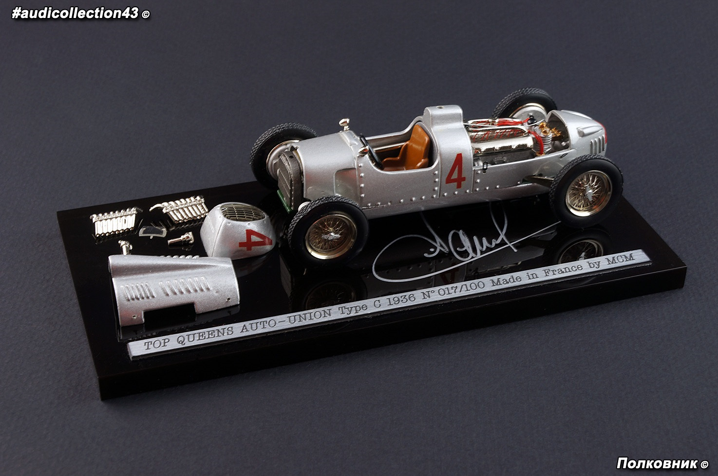 1936 Auto Union Typ C #4 German GP, B. Rosemeyer (MCM Top Queens) 1:43 — Сообщество «Масштабные ...