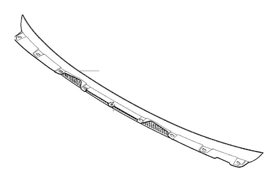 30799651 Решетка стеклоочист. планка под лобовое стекло XC60 Volvo ...