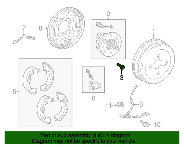 9010512350 Болт заднего ступичного узла Lexus90105 TOYOTA LEXUS ...
