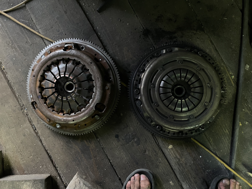 Замена сцепления со сток 240/2х масс на 1масс/230 — Subaru Forester (SG ...