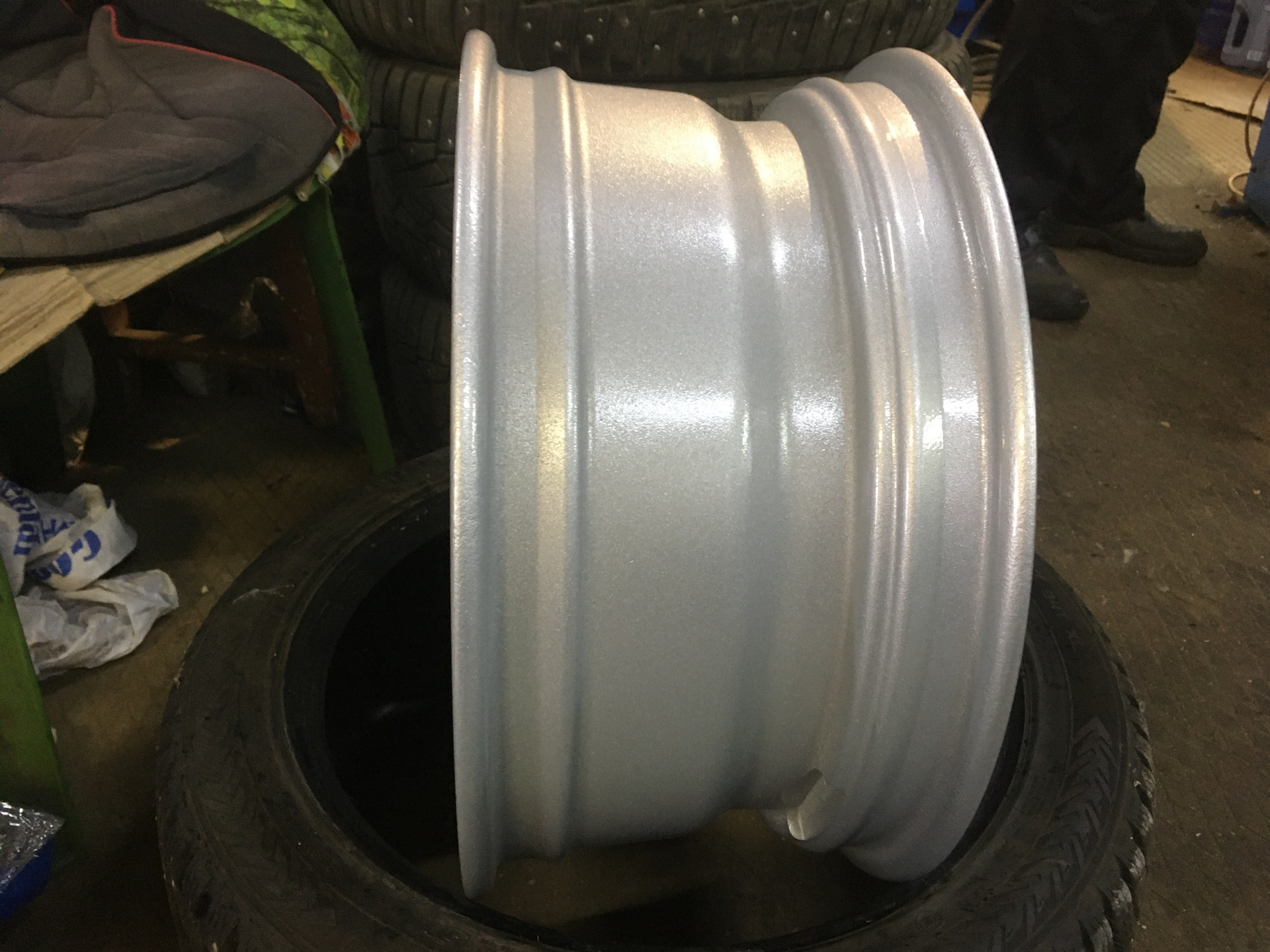 Ремонт оригинальных дисков стиль 158 — BMW 3 series (E90), 2,5 л, 2005 ...