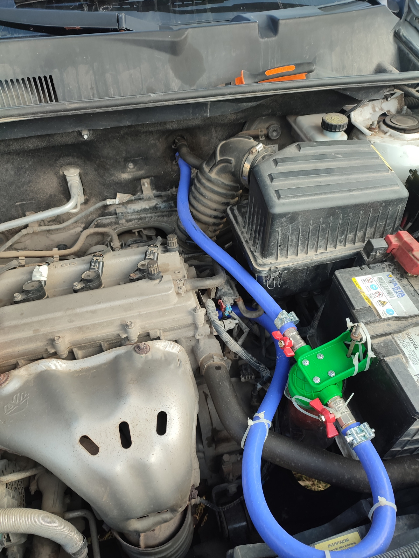 Ревизия дроссельной заслонки и замена фильтра на обратке антифриза ...