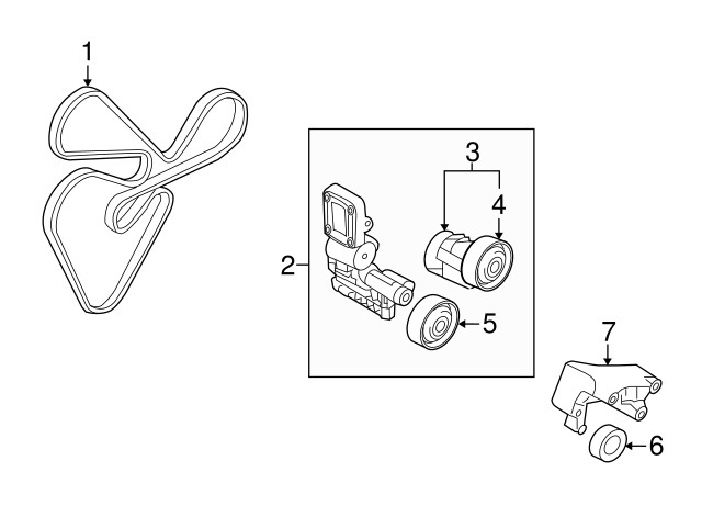 252802G110 КОМПЛЕКТ ШКИВОВ НАТЯЖИТЕЛЯ РЕМНЯ ГРМ В СБОРЕ (3ШТ) ДЛЯ ...