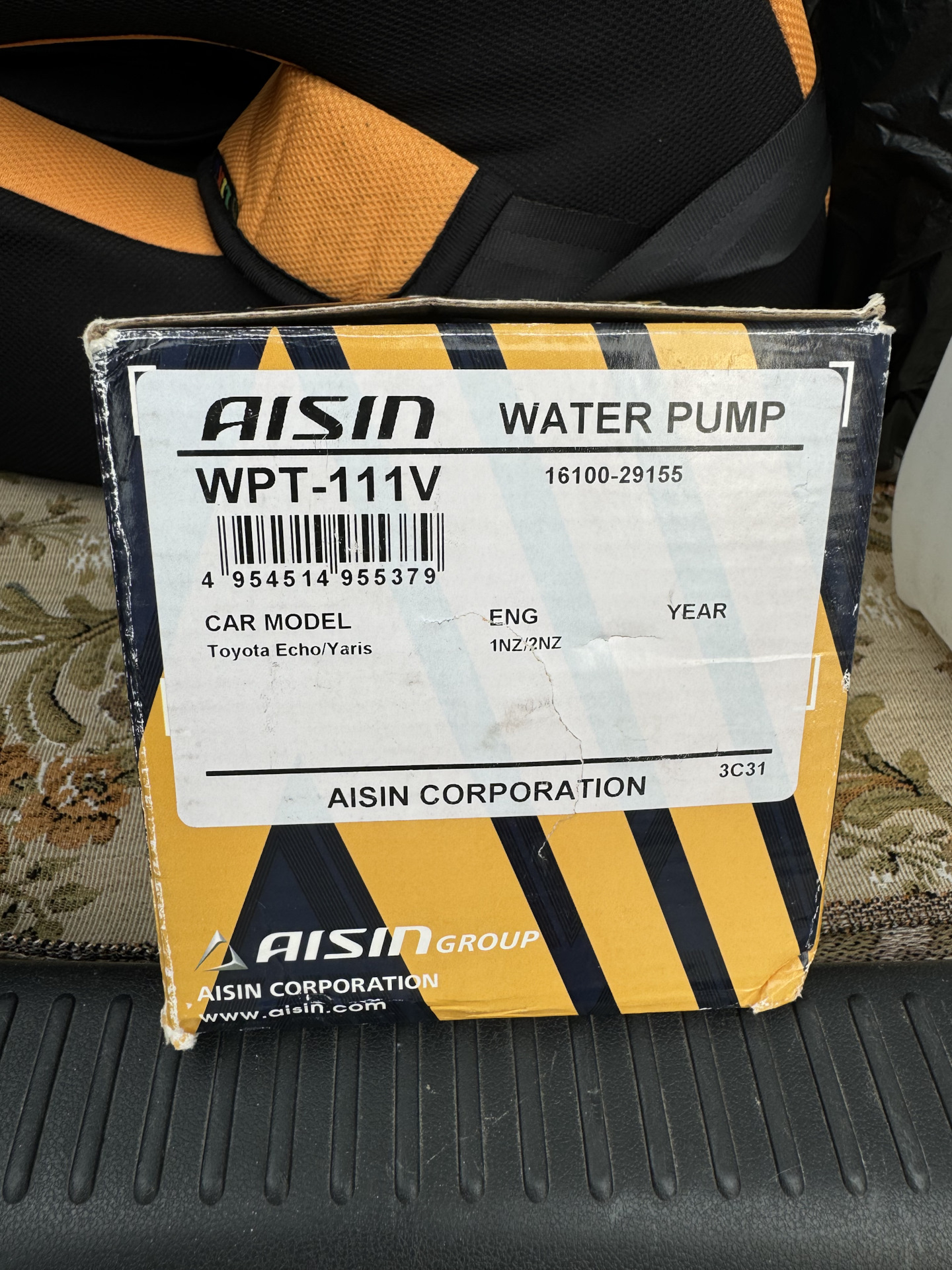 Помпа водяная — Toyota Corolla RunX, 1,5 л, 2005 года | визит на сервис ...