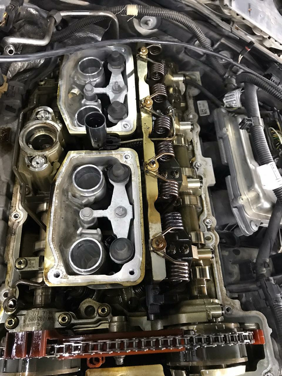 Замена цепей на bmw n20 — BMW 3 series (F30), 2 л, 2012 года | плановое ...