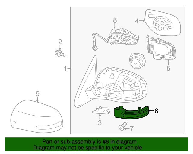 8351A068 УКАЗАТЕЛЬ ПОВОРОТА ПЕРЕДН.ПРАВЫЙ В СБОРЕ Mitsubishi | Запчасти ...