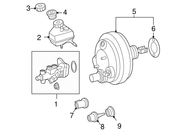 A0004310950 Втулка главного тормозного цилиндра Mercedes | Запчасти на ...