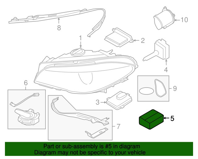 63127262734 Ремкомплект держателя фары Л BMW | Запчасти на DRIVE2
