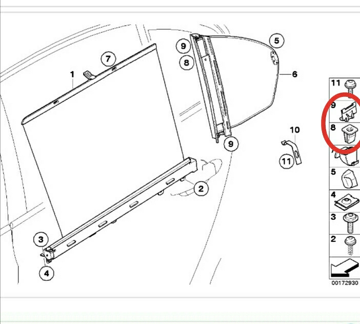 Дооснащение солнцезащитными шторками дверей — BMW 5 series (E60), 3 л ...