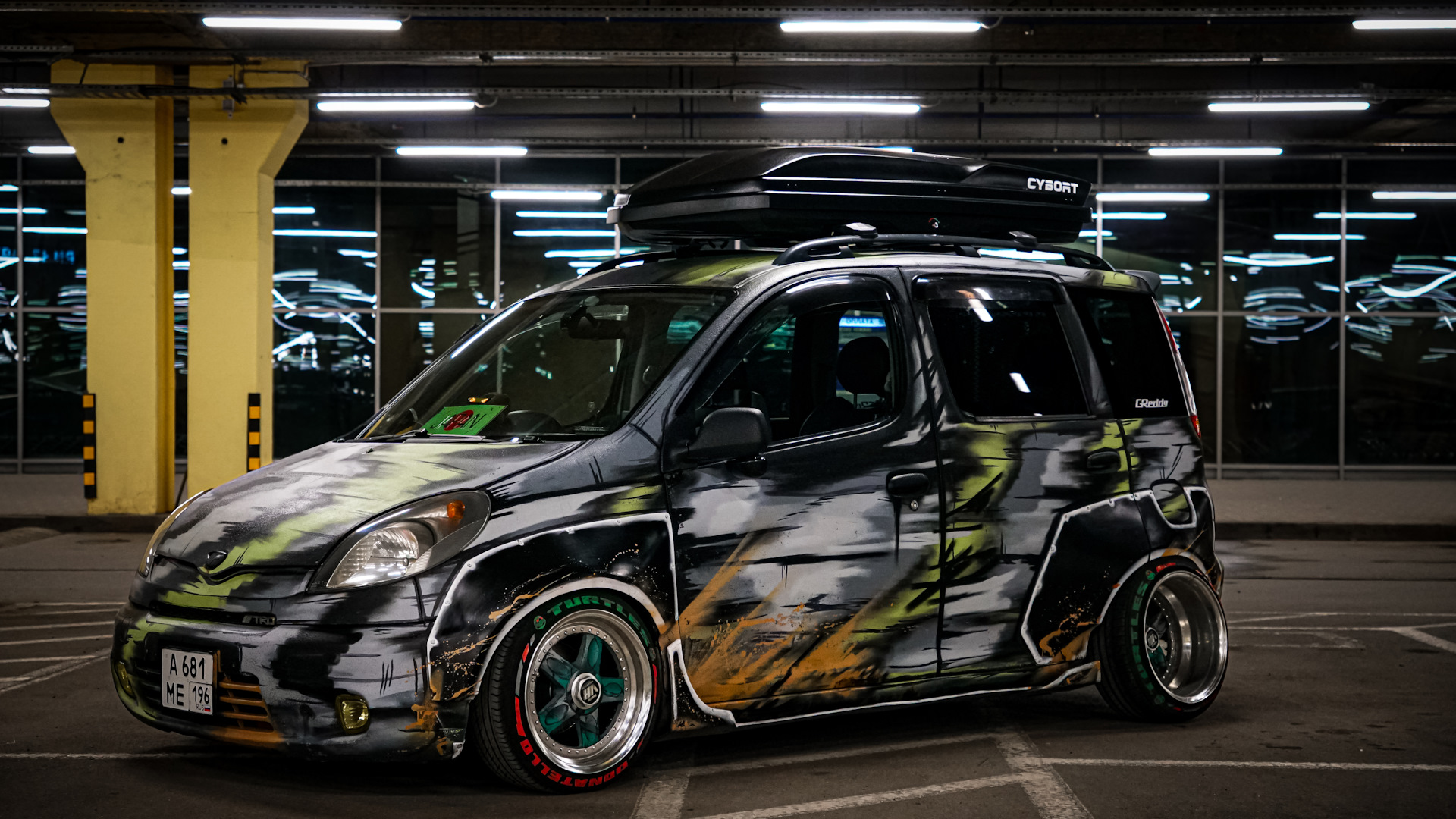 Toyota Funcargo 1.5 бензиновый 2001 | Wide Body Roots GReddy на DRIVE2