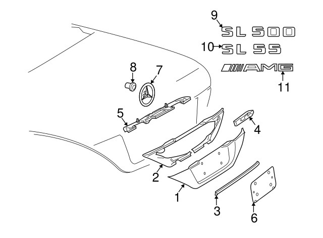 A2307580058 Эмблема Mercedes | Запчасти на DRIVE2