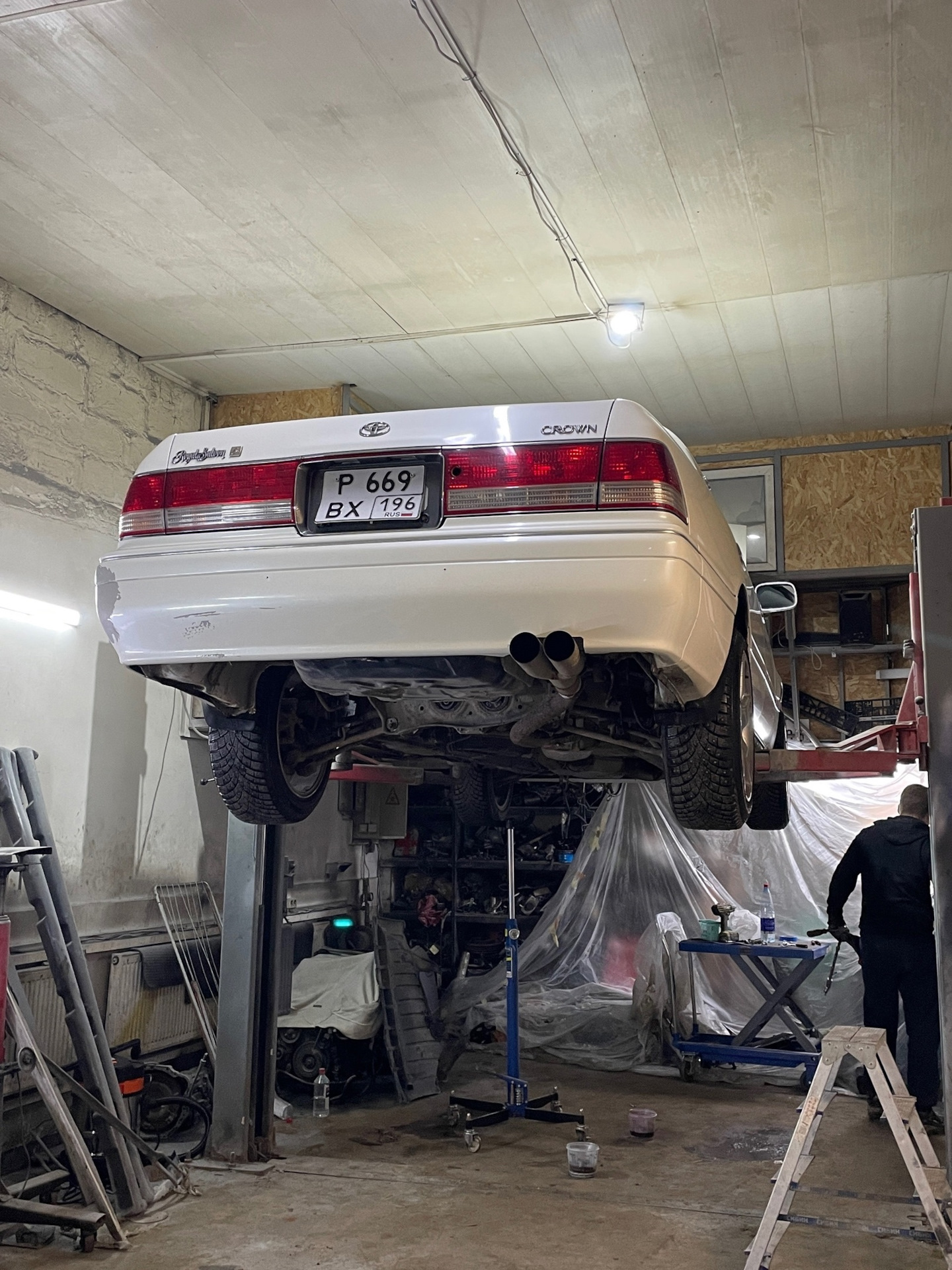 Покупка и установка МКПП RA62+R154 — Toyota Crown (S150), 3 л, 1996 ...