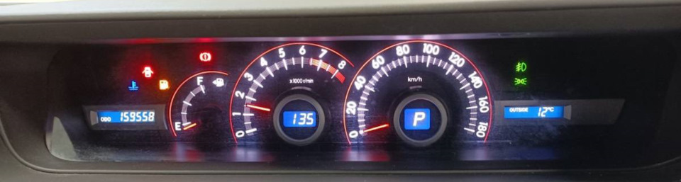 . Табло спидометра. Номера. — Toyota Voxy (2G), 2 л, 2009 года | другое ...