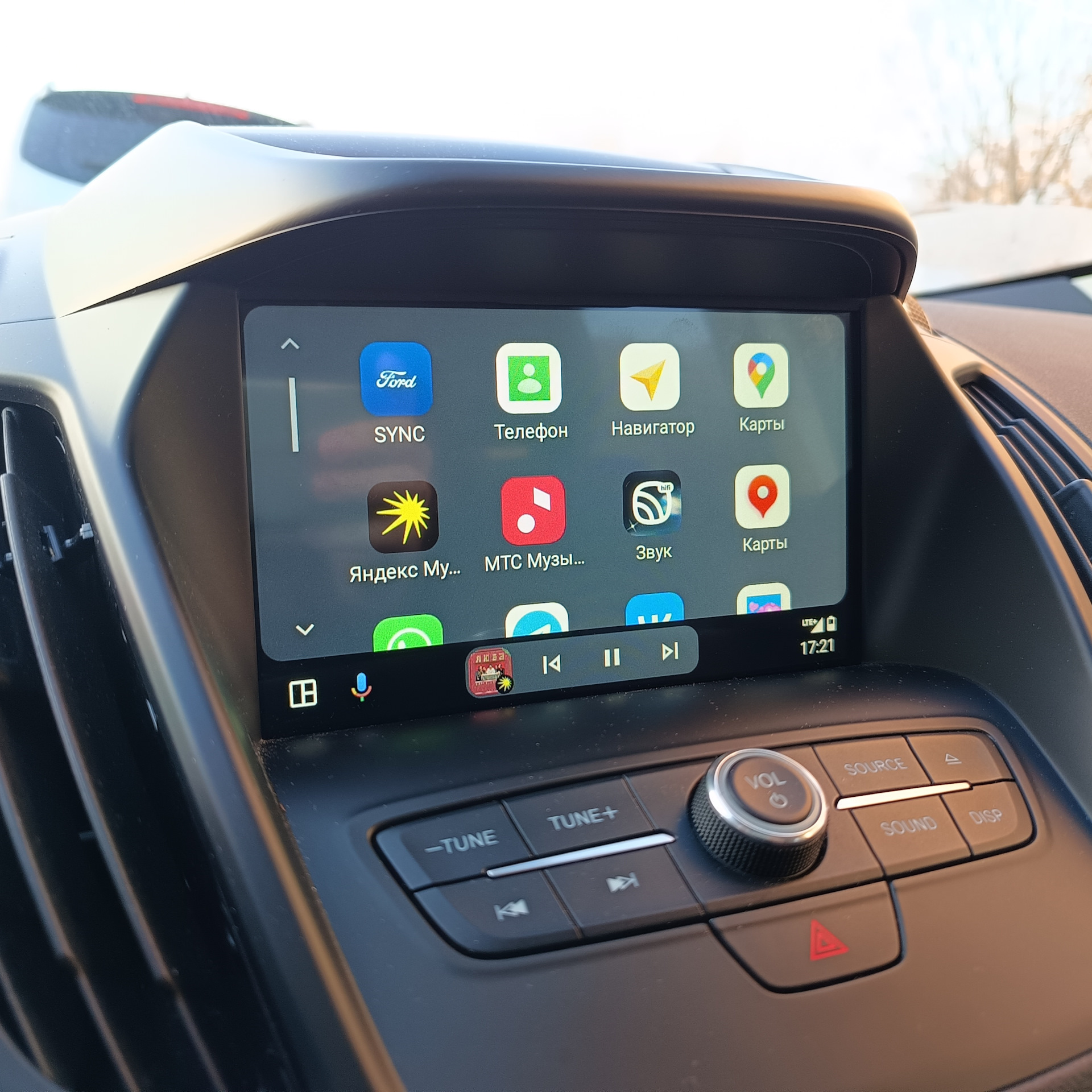 Адаптер для реализации Android Auto без провода — Ford Kuga (2G), 2,5 л ...