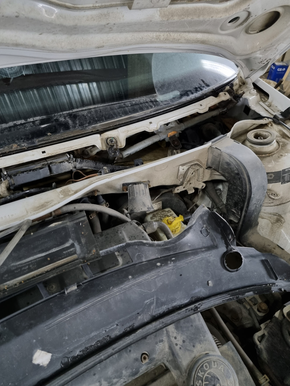 Скрип трапеции стеклоочистителей. — Skoda Octavia A4 Mk1, 1,4 л, 2008 ...