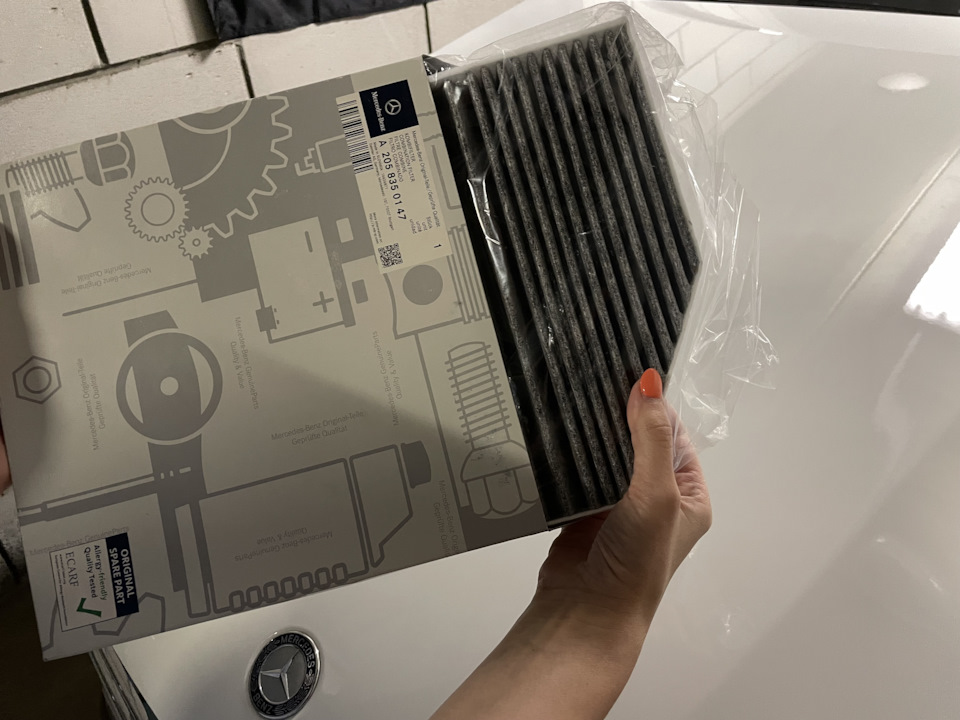 Салонные фильтры A1668300218 и A2058350147. — Mercedes-Benz GLC-Class ...