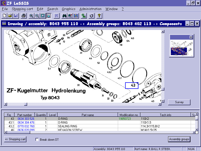 Каталоги ZF (рейки, редукторы, насосы гидроусилителей, КПП …) — BMW 5 ...