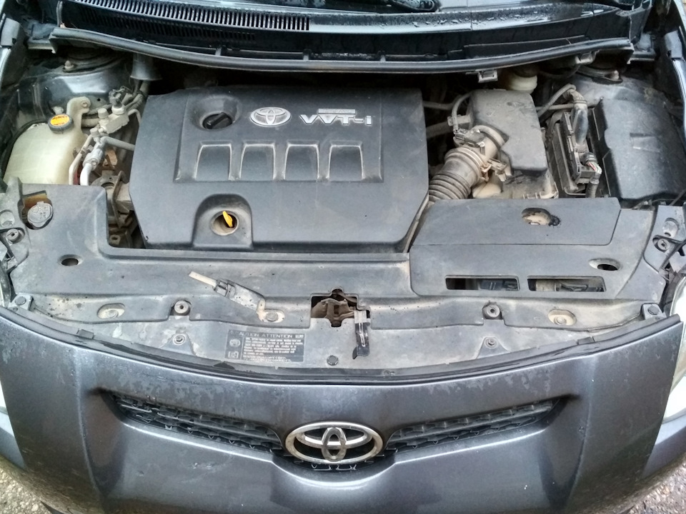 Мойка подкапотки — Toyota Auris (1G), 1,6 л, 2007 года | мойка | DRIVE2