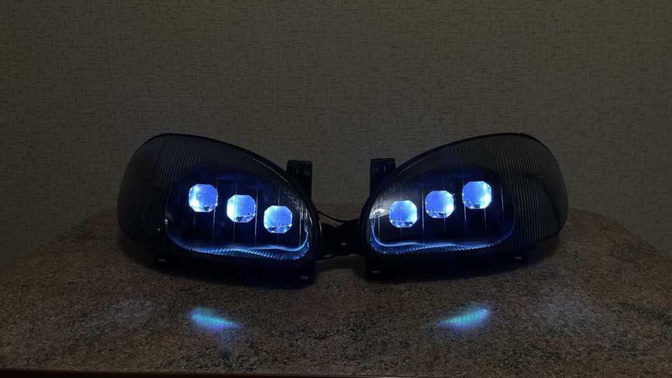 Фары ланос matrix, 3хBiled 1.5, Lexus style — Daewoo Lanos, 1,5 л, 2007 ...