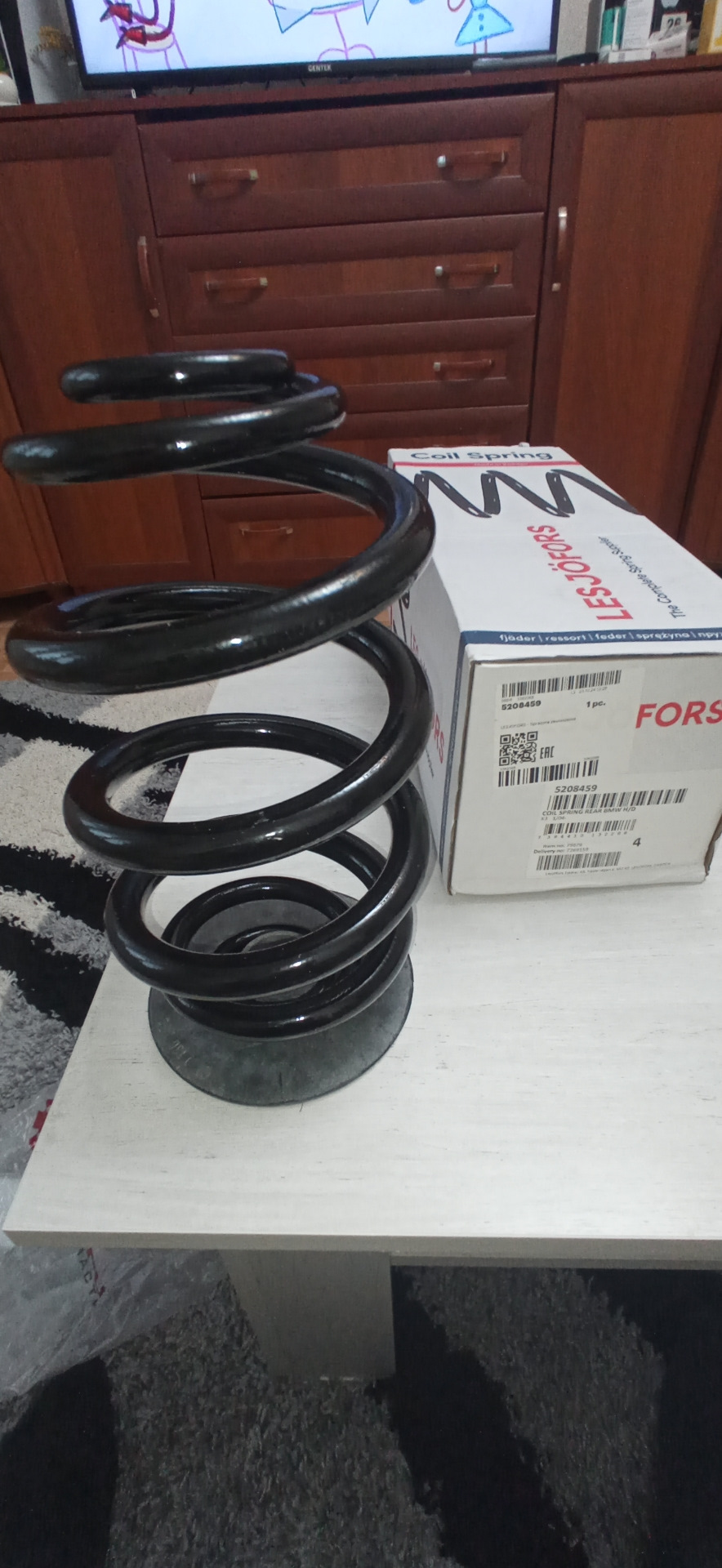 Задние пружины и их изолирующие прокладки. — BMW X3 (E83), 3 л, 2007 ...