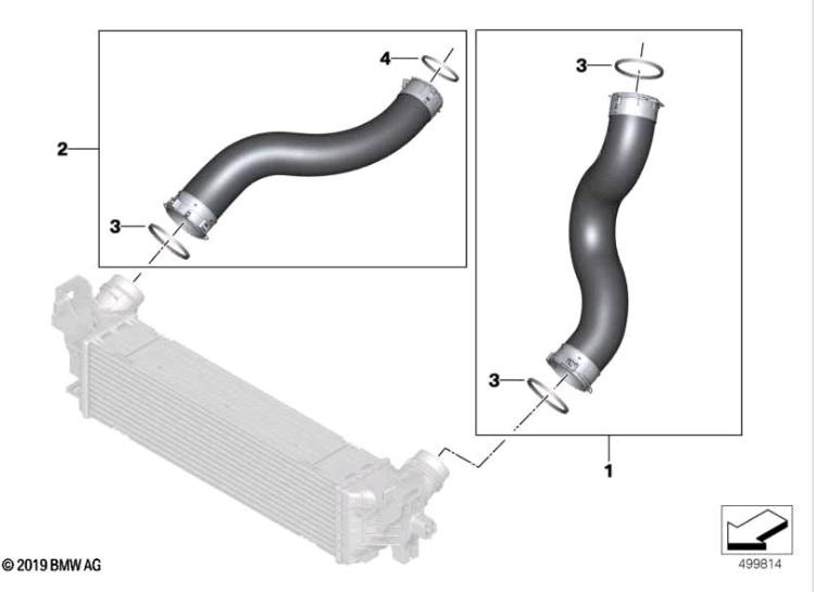 11618572859 Трубопровод наддувочного воздуха BMW | Запчасти на DRIVE2