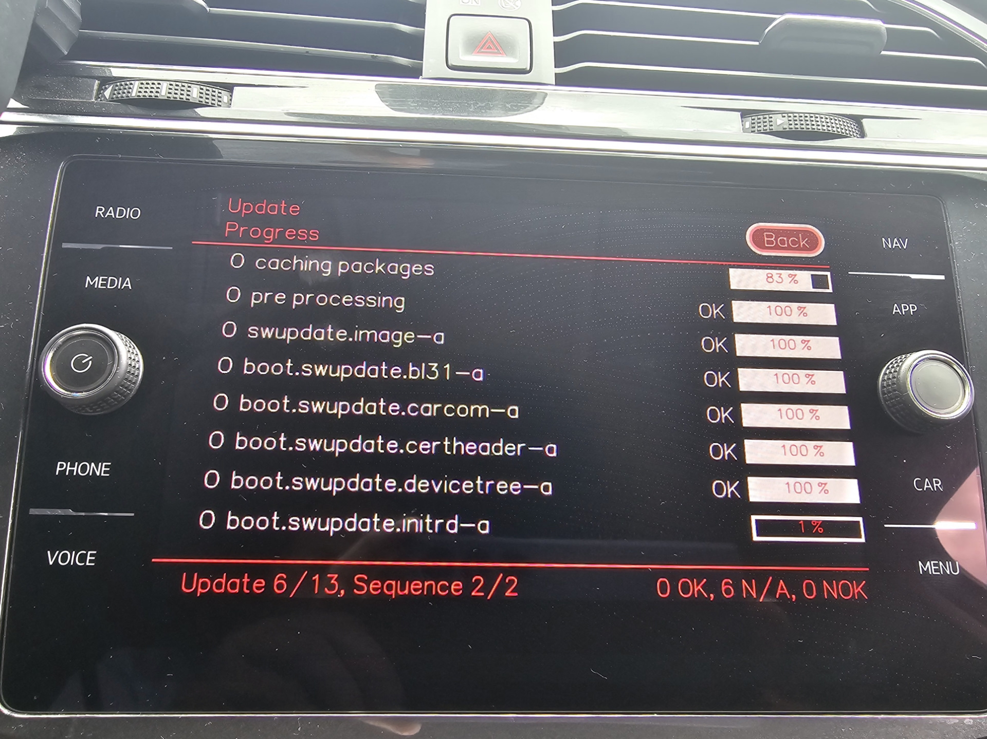 Обновление прошивки MIB3 MOI3 Preh/Joynext с SW:0330 на SW:0332 ...