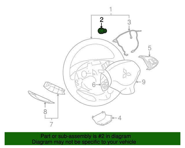 MF434106 Гайка заднего крепления двигателя Mitsubishi | Запчасти на DRIVE2