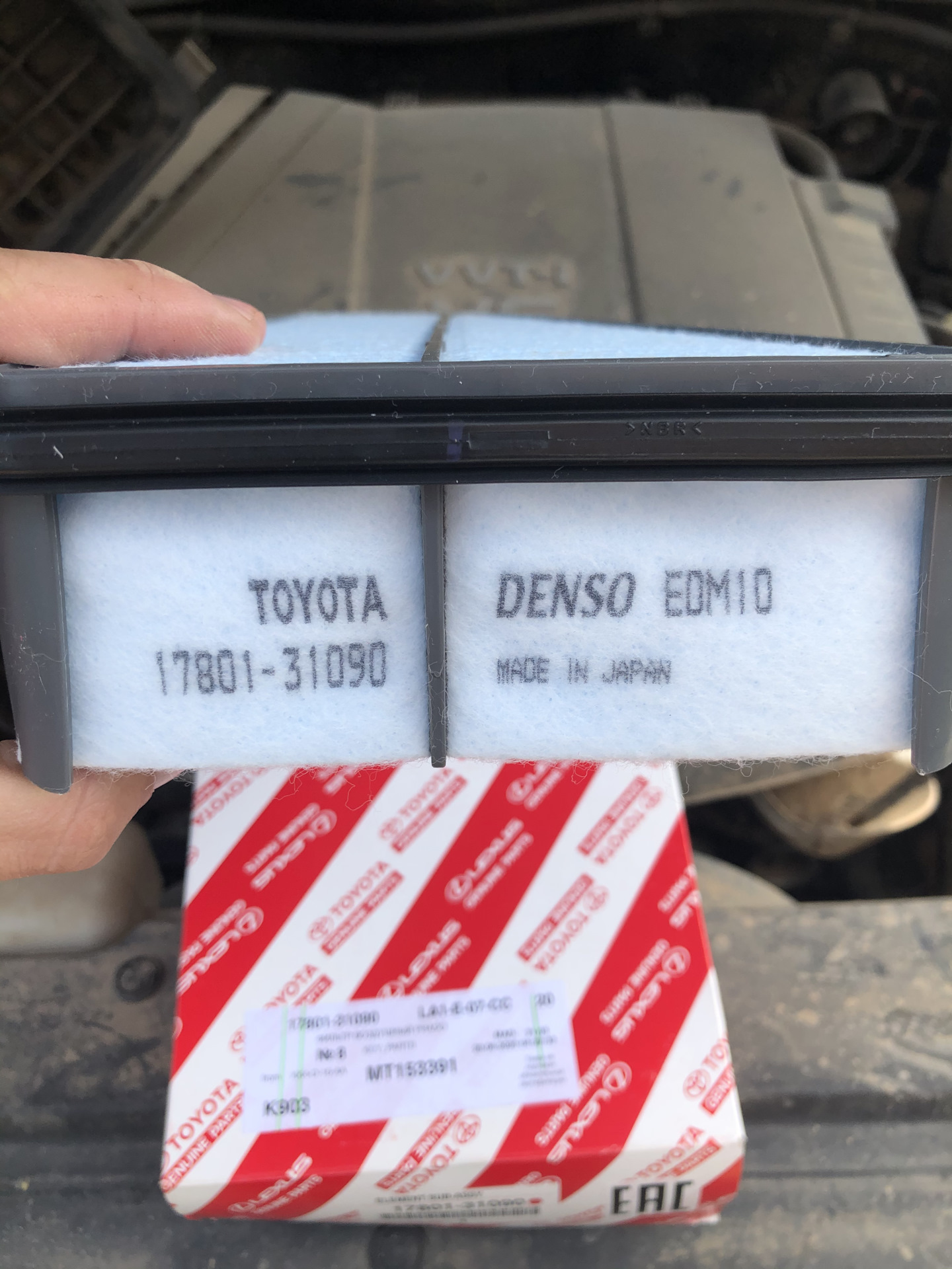 Замена фильтров — Toyota Land Cruiser Prado 120-series, 4 л, 2007 года ...