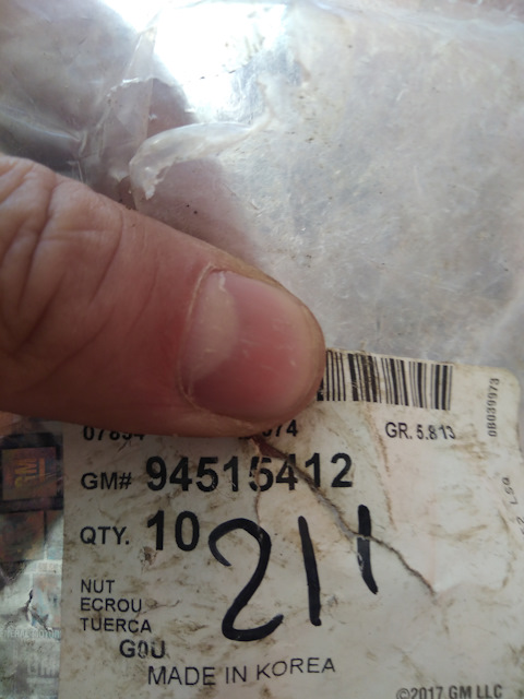 94515412 Гайка колесная GM | Запчасти на DRIVE2