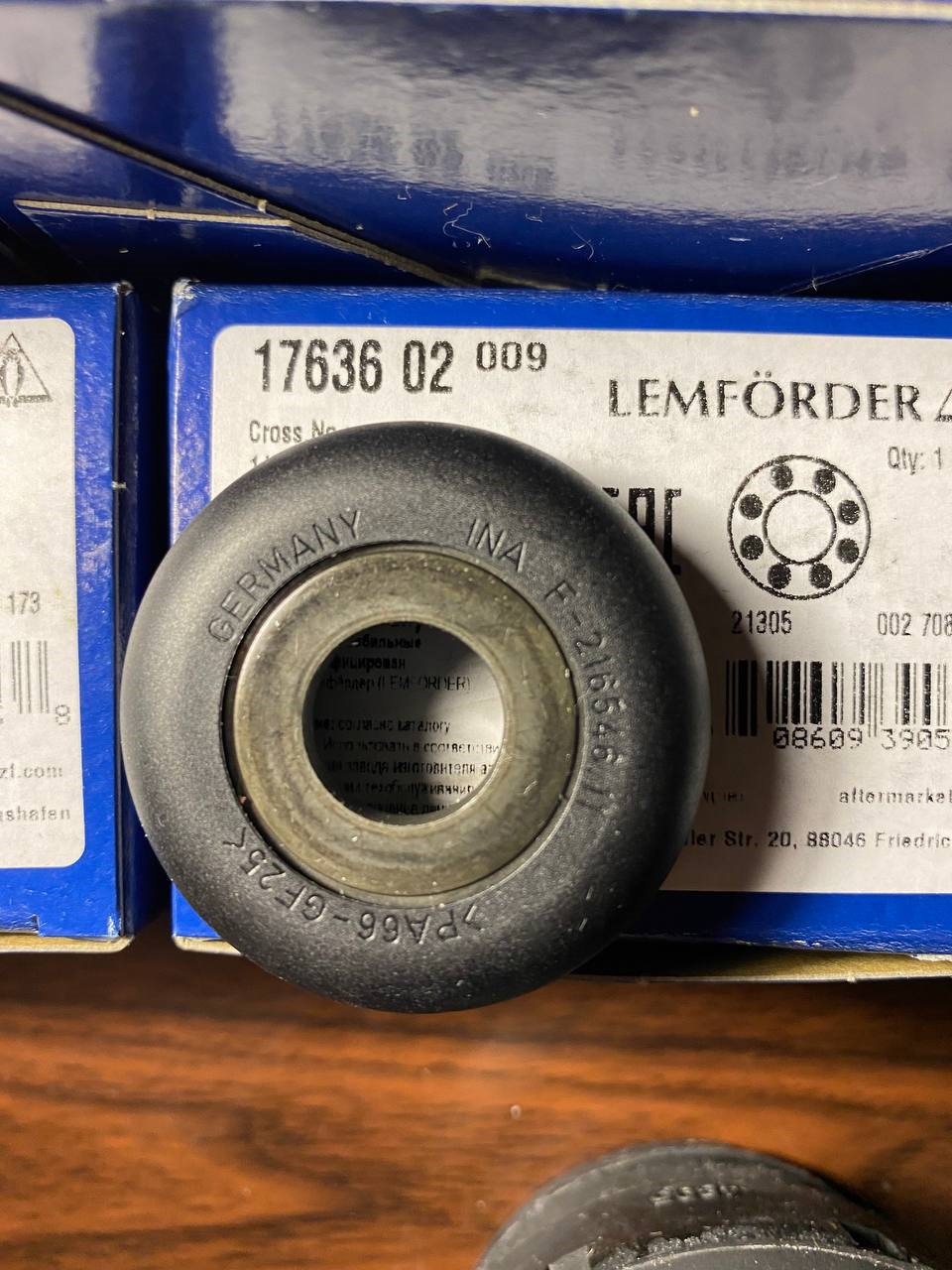 1763602 Подшипник опоры амортизатора LEMFORDER | Запчасти на DRIVE2
