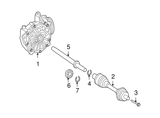 A2213301601 ШРУС ВНУТРЕННИЙ НА ПРИВОД ЛЕВЫЙ (L) 4-MATIC 221 (S320, S450 ...
